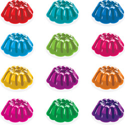 Cartoon colorful jelly balls glossy sweet round Vector Image