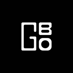 Gbo letter logo design simple and modern Vector Image