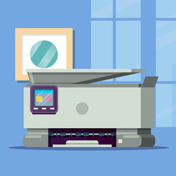 Hand drawn office printer Royalty Free Vector Image