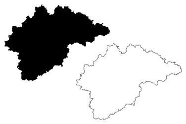 Nizhny novgorod oblast map Royalty Free Vector Image