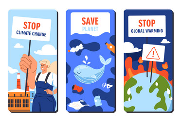 Wedding invitation posters set Royalty Free Vector Image