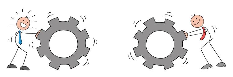 Stick Figure Pushing Vector Images (over 300)