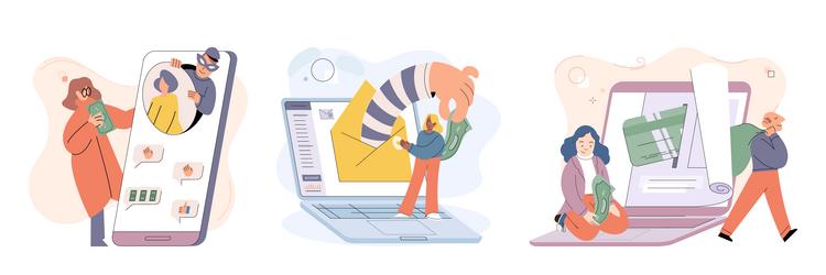 Hacker activity big set hacking computer Vector Image