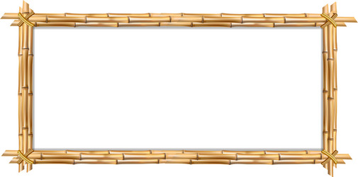 Bamboo frame Royalty Free Vector Image - VectorStock