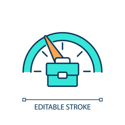 2d editable simple thin line bare minimum monday Vector Image