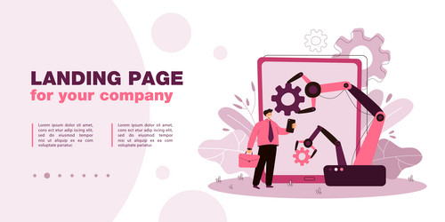 Artificial Intelligence Replacing Human Resources Vector Image