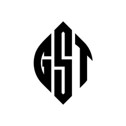 Gst logo letter letter logo design Royalty Free Vector Image