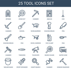 Tool icons Royalty Free Vector Image - VectorStock