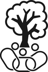 Stethoscope tree commitment teamwork together Vector Image