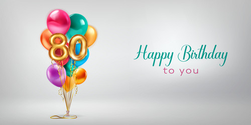 80th Birthday Background Vector Images (over 1,900)