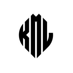 Kml logo letter design Royalty Free Vector Image