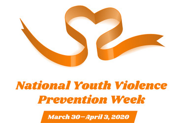 National youth violence prevention week Royalty Free Vector