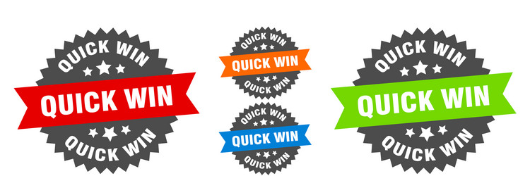 Quick Wins Vector Images (over 640)