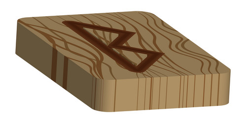 Rune berkanaancient scandinavian runesrunes Vector Image