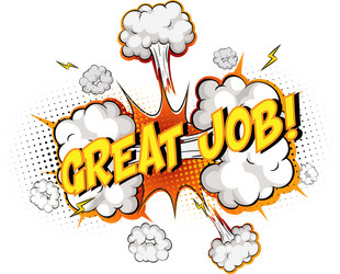 Pop rocket explosion Royalty Free Vector Image