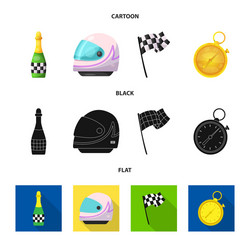 Car and rally icon set Royalty Free Vector Image