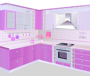 Kitchen unit Royalty Free Vector Image - VectorStock