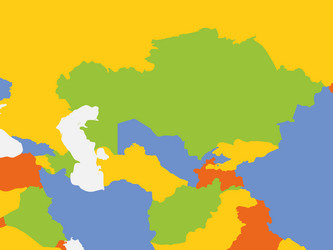 Political map of central asia Royalty Free Vector Image