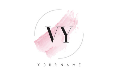 Creative colorful letters vy v y logo Royalty Free Vector