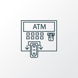Cashback card icon line symbol premium quality Vector Image