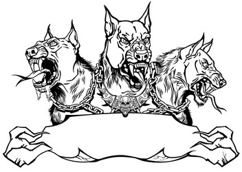 Cerberus Greek Mythology Vector Images (over 150)