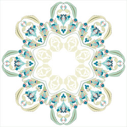 Circular islamic background three Royalty Free Vector Image