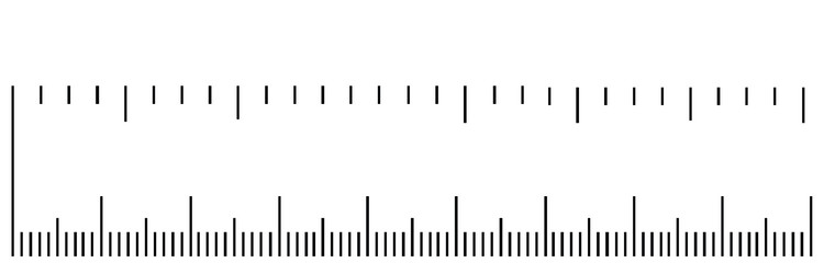 Ruler 5 inch icon in flat style meter measure Vector Image