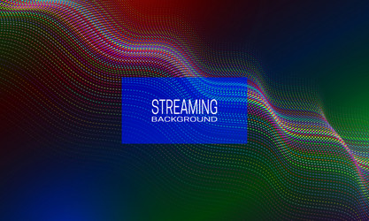 Streaming background design with energetic Vector Image
