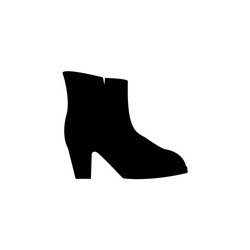 Women high heel boots icon black on white Vector Image