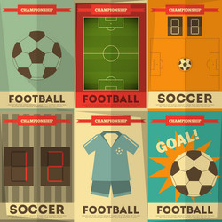 Football soccer match lineups infographic Vector Image