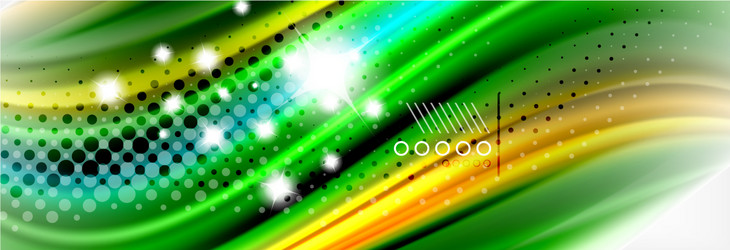 Smooth liquid blur wave background color flow Vector Image