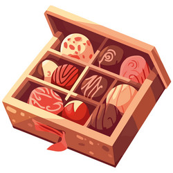 Chocolate Heart Box Vector Images Over 4 300