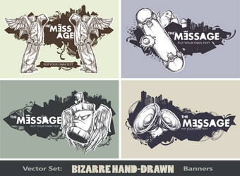 Modern sketchy style image Royalty Free Vector Image