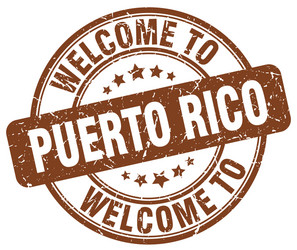 Welcome to puerto rico Royalty Free Vector Image