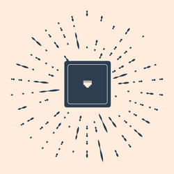 Ethernet socket sign network port - cable Vector Image