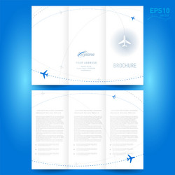 Booklet catalog brochure design template folder Vector Image