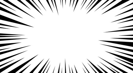 Manga speed burst frame radial anime speed lines Vector Image
