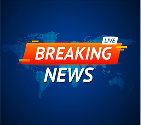 Modern futuristic template for news on background Vector Image