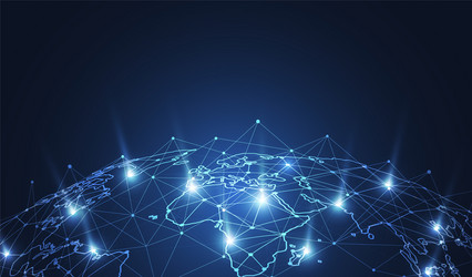 Global connection abstract background Royalty Free Vector