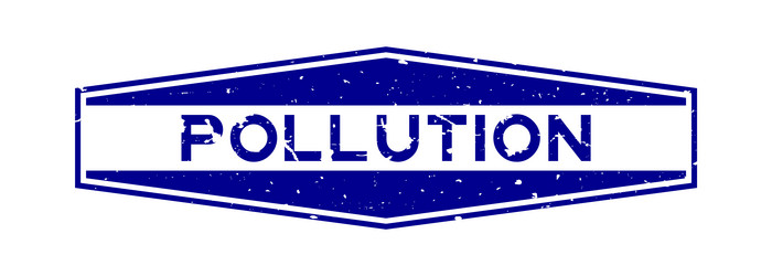 Envelope and letter sign with word pollution Vector Image