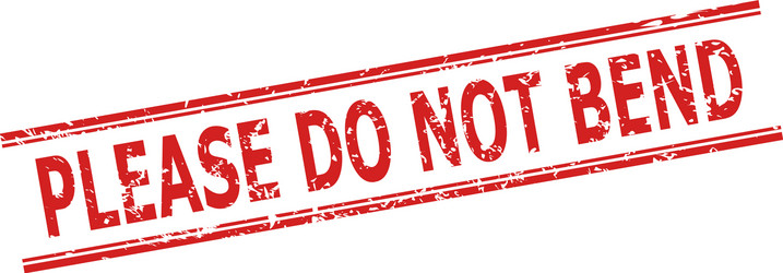 Do not bend watermark stamp Royalty Free Vector Image