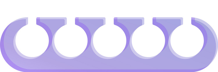 Pedicure toe separator icon cartoon style Vector Image