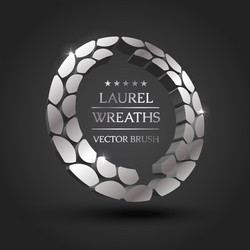 Bronze roze gold gradients set in hexagons big Vector Image