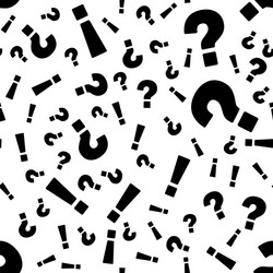 Large and small question mark chaotic pattern Vector Image