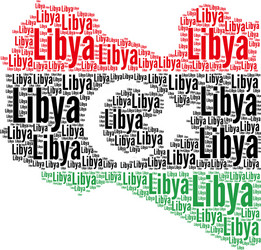 Libya city skyline isolated Royalty Free Vector Image