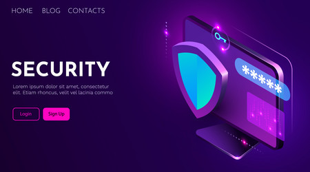 Virtualization technology concept banner header Vector Image