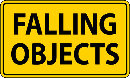 Attention sign falling objects Royalty Free Vector Image
