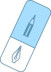 Cartoon eraser Royalty Free Vector Image - VectorStock