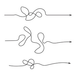 Confused process chaos line symbol finding a way Vector Image