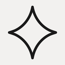 Diamonds stylized star abstract minimalistic Vector Image